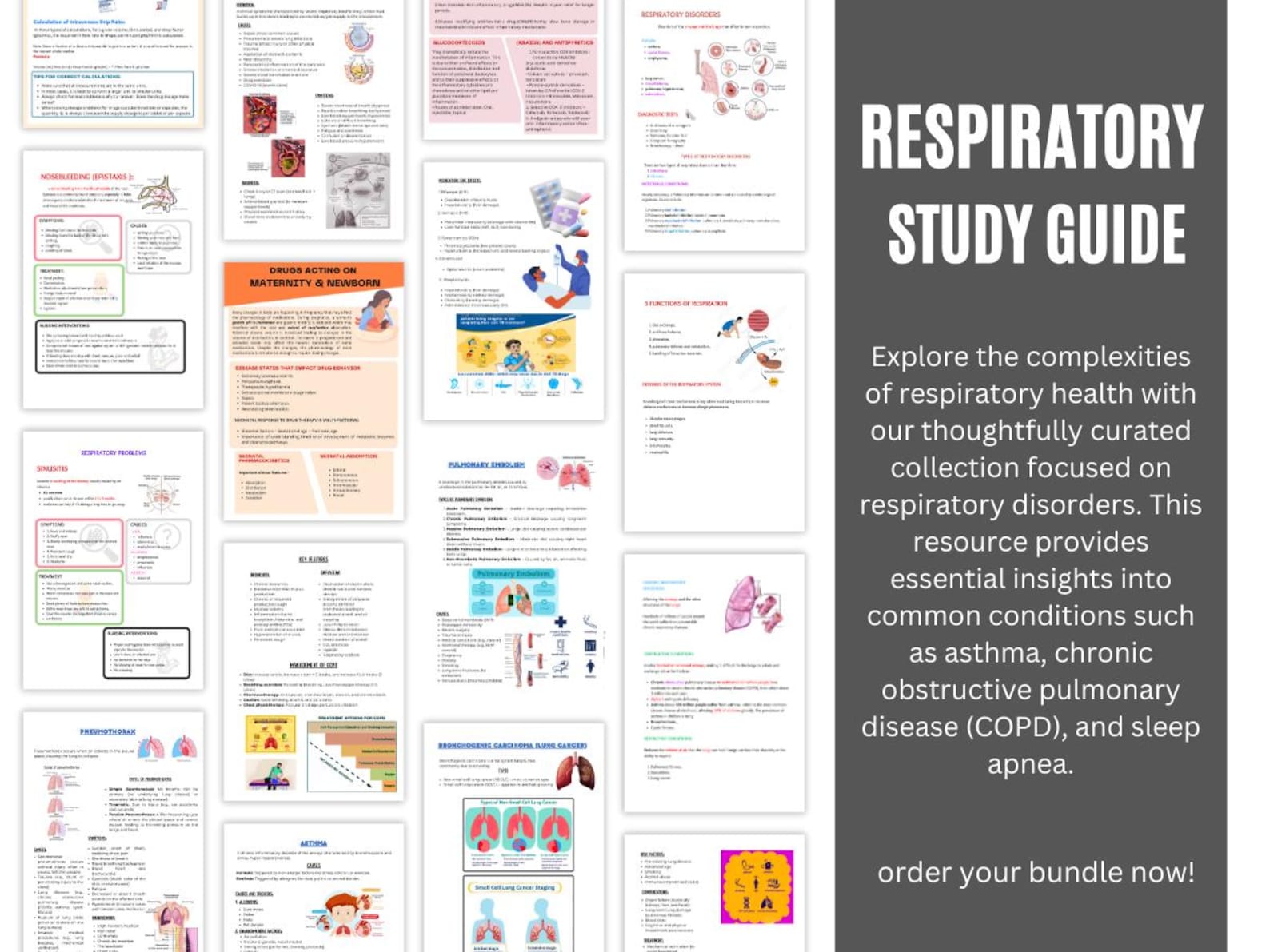 Respiratory System- Therapy Nursing Notes-pharmacology- Nursing ...