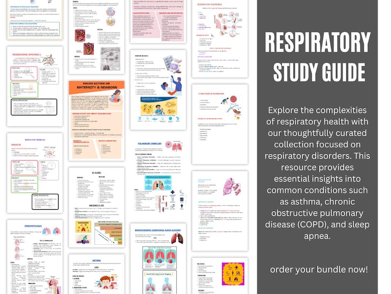 Respiratory System- Therapy Nursing Notes-pharmacology- Nursing ...