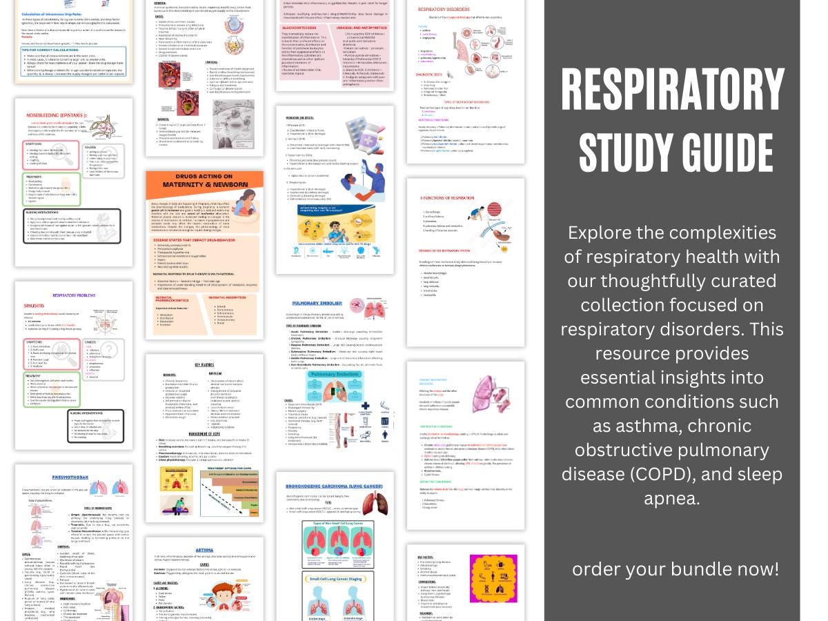 Respiratory System- Therapy Nursing Notes-pharmacology- Nursing ...