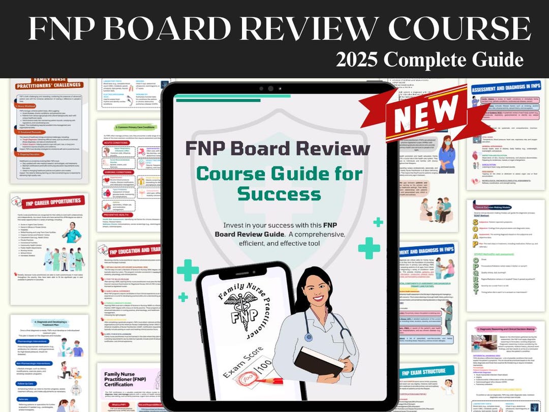 FNP Board Review, Comprehensive FNP Exam Review - Study Guide, Practice ...