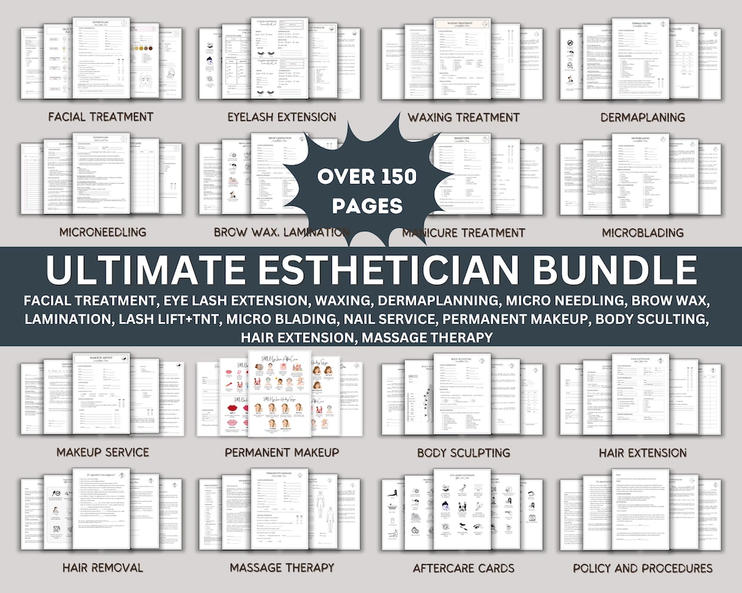 Esthetician Forms Bundle | Customizable Medspa Consent, Consultation ...