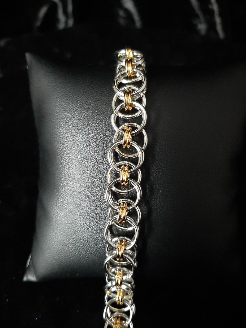 Celtic Helm Chainmail Bracelet in Stainless Steel - Etsy