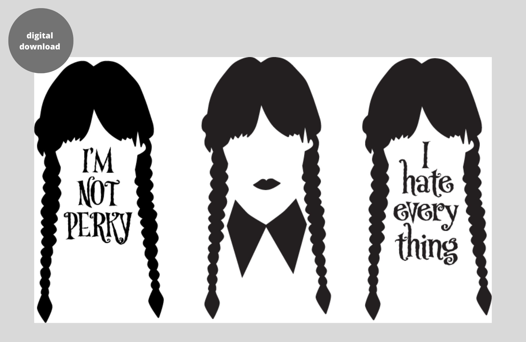 Wednesday Addams Svg Jenna Ortega Addams Family - Etsy Hong Kong