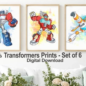 Transformers Print digital Download Superherowall Art - Etsy
