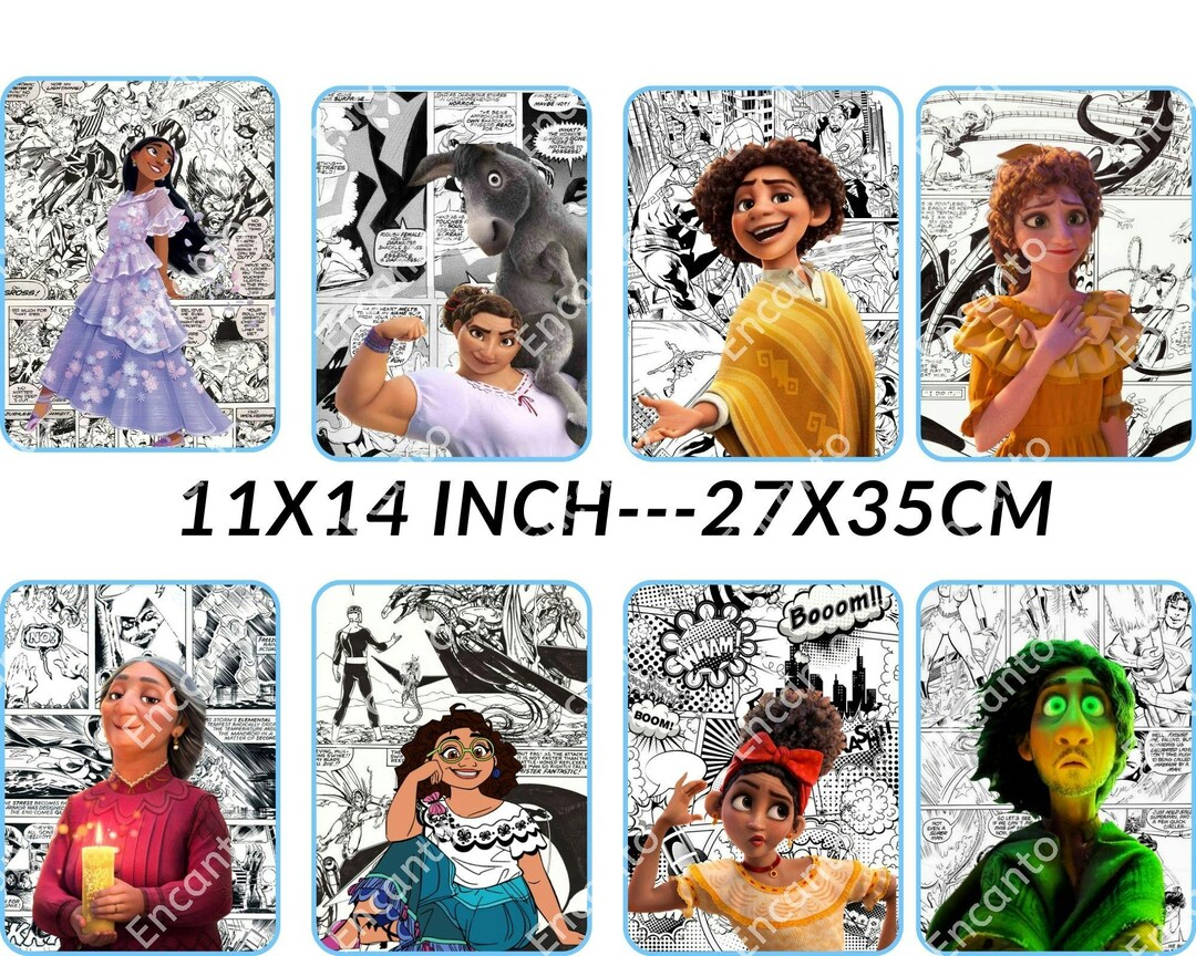 Set of 8,encanto Poster | Encanto Digital Poster Download - Etsy