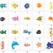Set of 21 Large Ocean Creatures Sea Animals Clipart, Cute Ocean Animals ...
