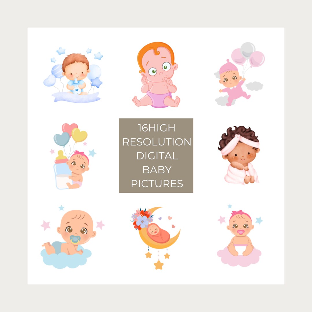 Baby Svg Bundle, Cut File, Bundle, Layered, Child, Clipart, Silhouette ...