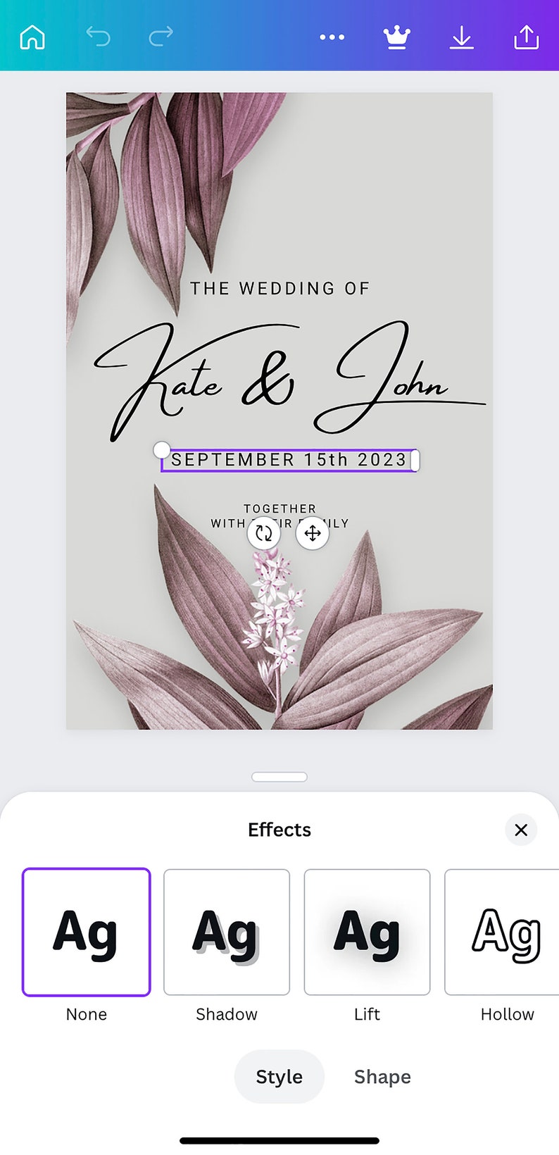 5 Pieces Invitation RSVP TY STD and Name Logo Wedding - Etsy