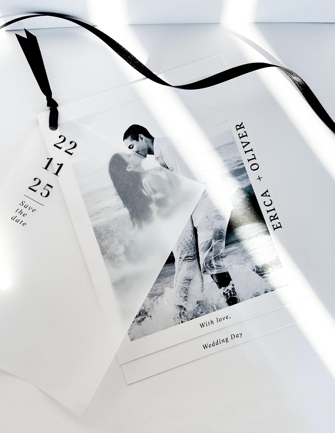 Save the Date Invitation Set - 3 Layered | 350gsm Textured Card ...