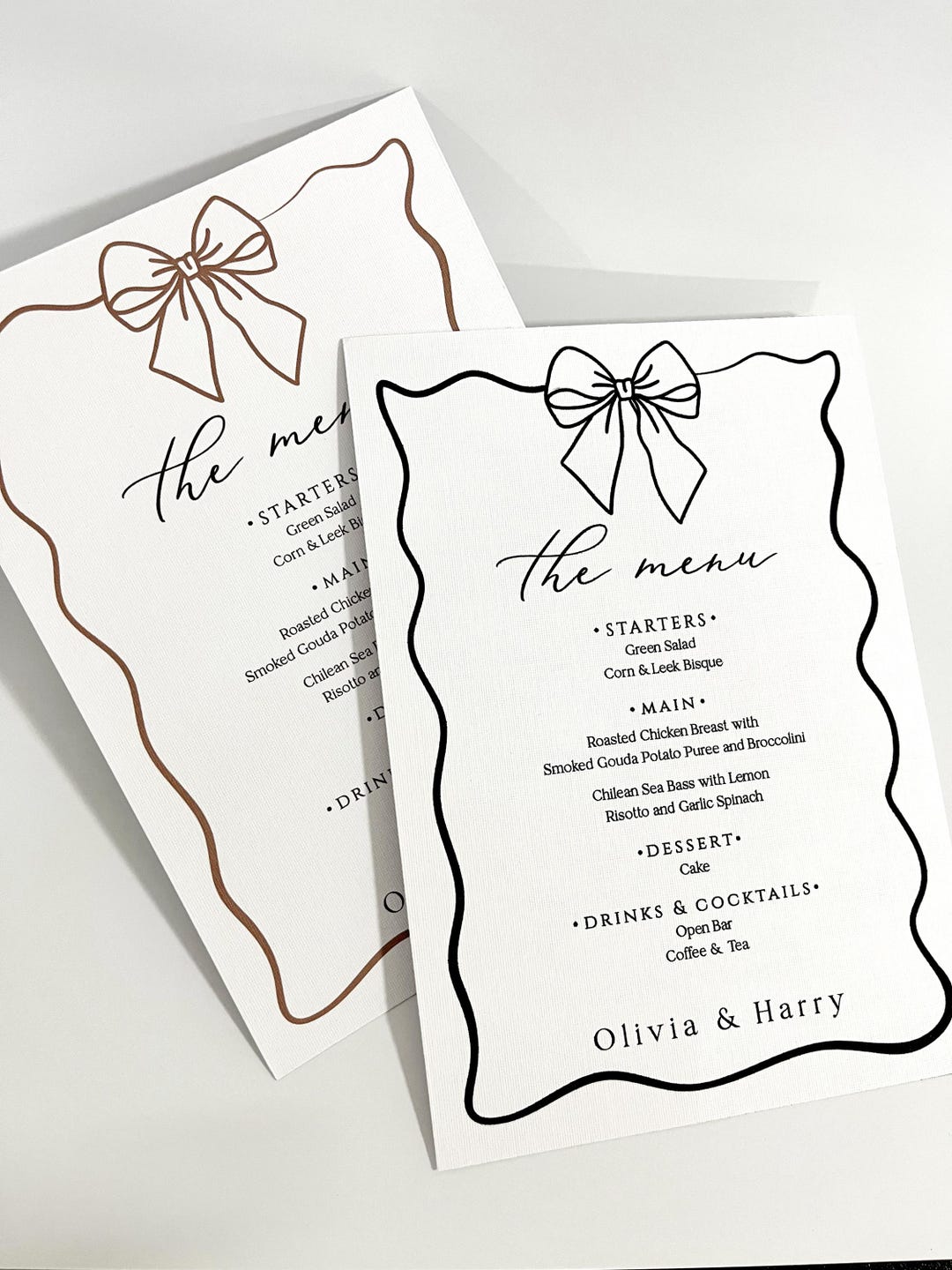 Wedding Menu With Bow, Wedding Menu, Bow Menu Card, Scribble Doodle ...