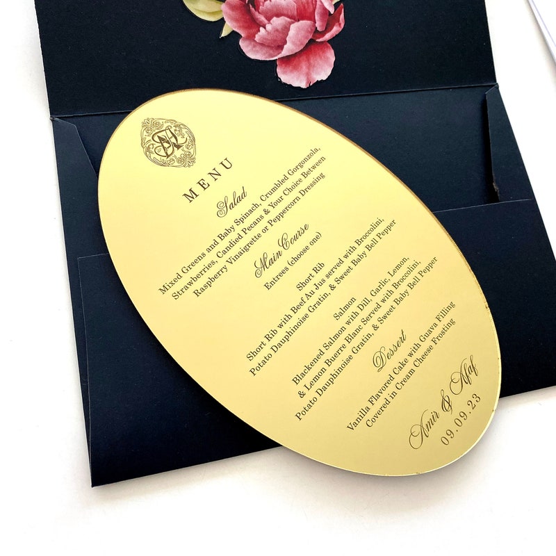 Luxury Menu Cards - Etsy