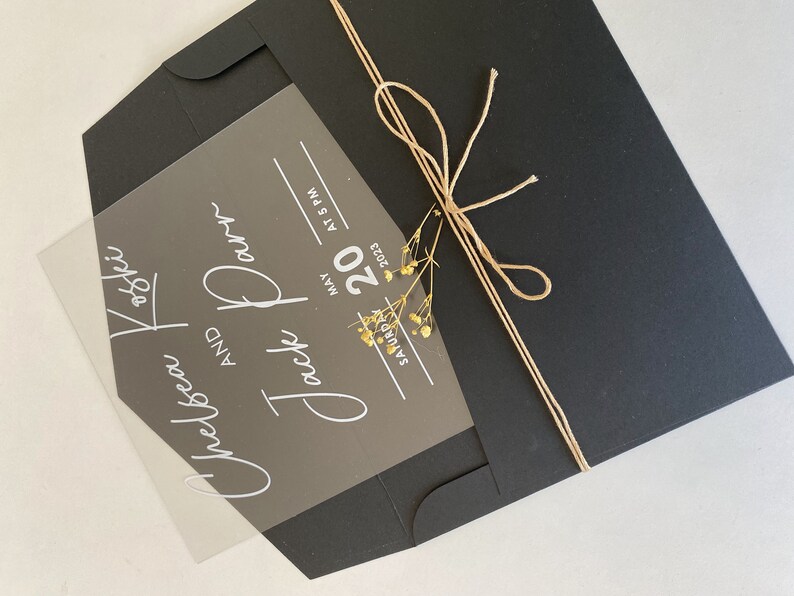 Wedding Invitation Acrylic Invitations Acrylic Gold - Etsy