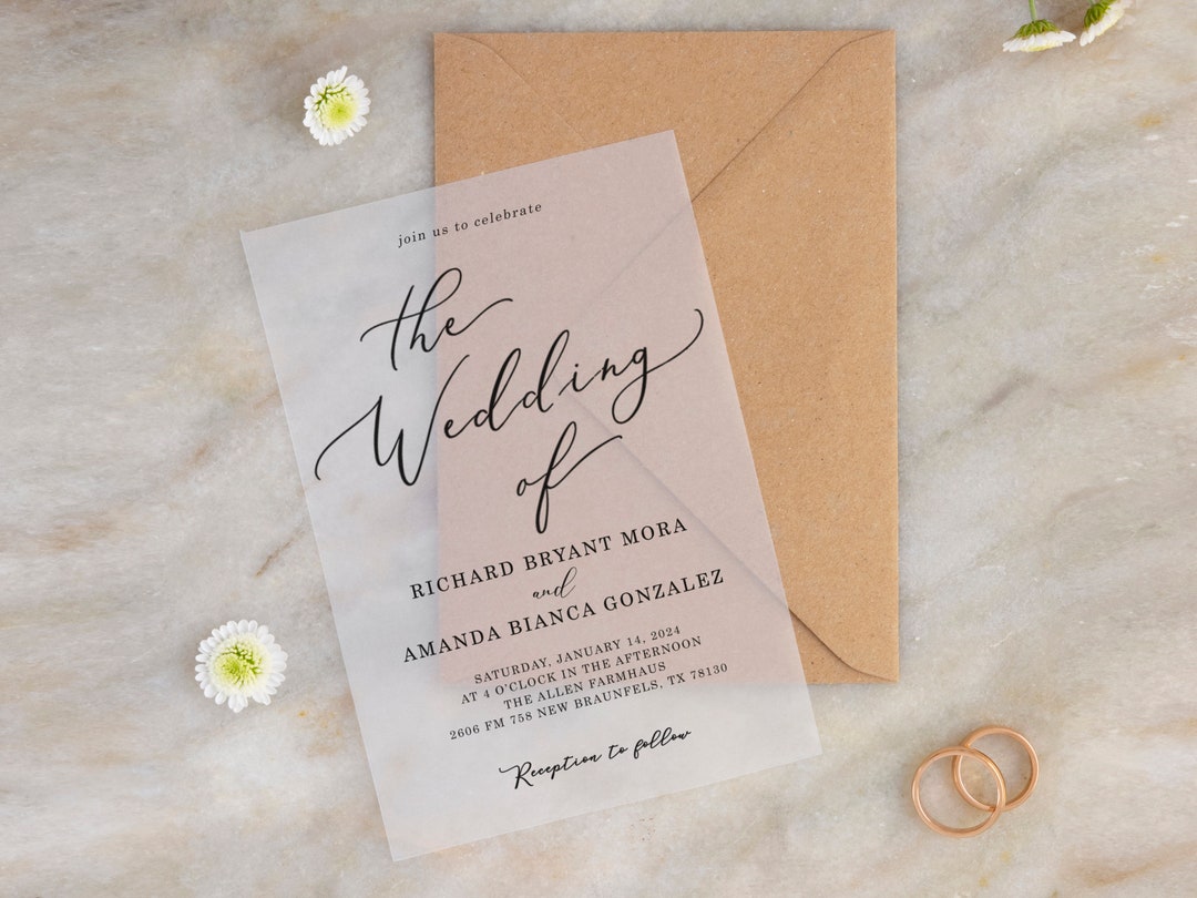 Invitación de boda, Invitaciones acrílicas, Invitaciones de oro ...