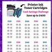 Printer Toner Cartridge Savings Challenge Printable for Computer Laser ...