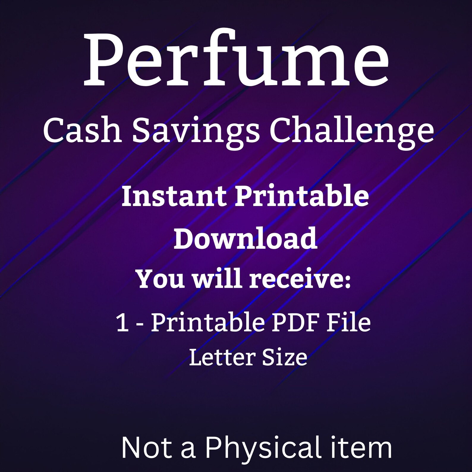 Perfume Savings Challenge Printable for Women Sweet Perfume Spray Scent ...