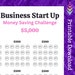 Business Plan Saving Challenge Printable Money Savings for Business ...