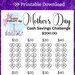 Mother Day Saving Challenge Printable for Gifts Flowers Candy for Mom ...