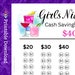 Girls Night Out Savings Challenge Printable for Girls Night Out Money ...