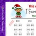 Christmas Savings Challenge Printable for Christmas Countdown Cash ...