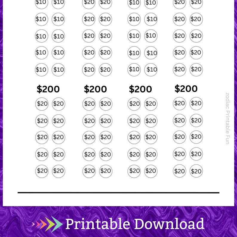 Laptop Savings Challenge Printable College School Student Computer ...