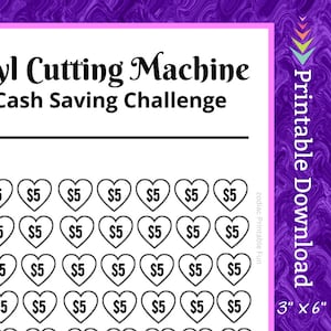 A6 Paper Cutter Savings Challenge Printable for Hobby Craft Design ...