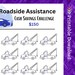Car Savings Challenge Printable for Car Emergency Roadside Assistance ...