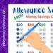Kids Allowance Savings Challenge Printable for Children Budgeting Cash ...