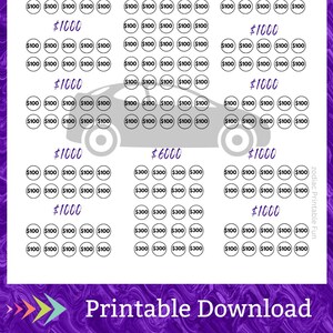 New Car Cash Savings Challenge Printable for Vehicle Purchase - Etsy