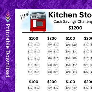 Kitchen Appliance Saving Challenge Printable for New Stove for Cooking ...