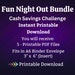 A6 Night Out Savings Challenge Printable for Family Entertainment Money ...