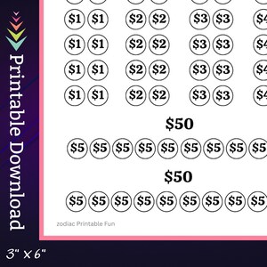 A6 Happy Birthday Savings Challenge Printable for Birthday Party Cash ...