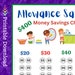 A6 Kids Allowance Savings Challenge Printable Budget Binder Insert for ...