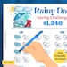 Rainy Day Savings Challenge Printable Household Money Saving Sinking ...