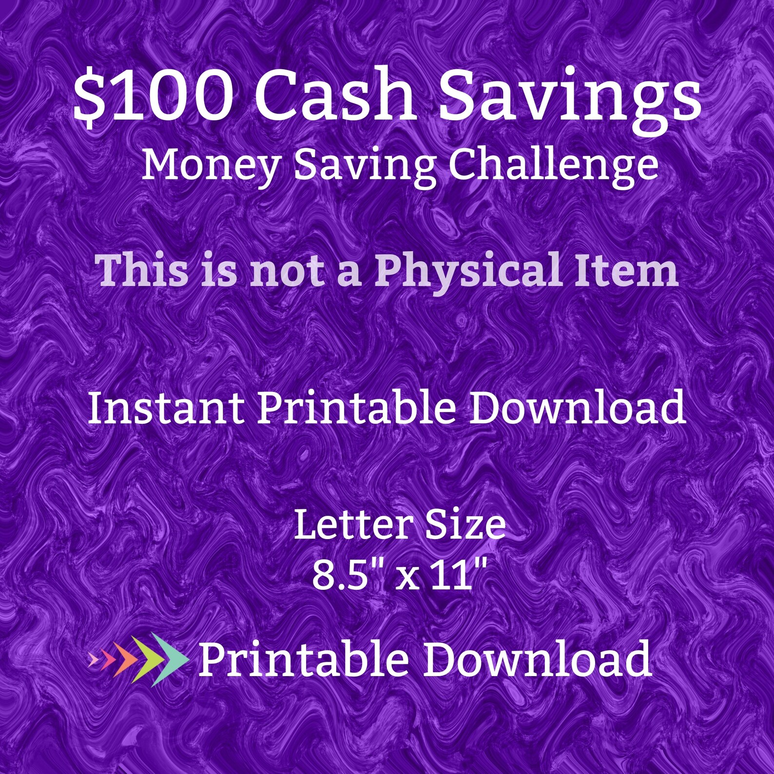 Save 100 Dollars Savings Challenge Printable Tracker - Etsy