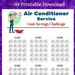 Air Conditioner Savings Challenge Printable Home Maintenance Money ...