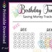 A6 Savings Challenge Printable Insert for Happy Birthday Money Saving ...