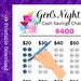 Girls Night Out Savings Challenge Printable for Girls Night Out Money ...
