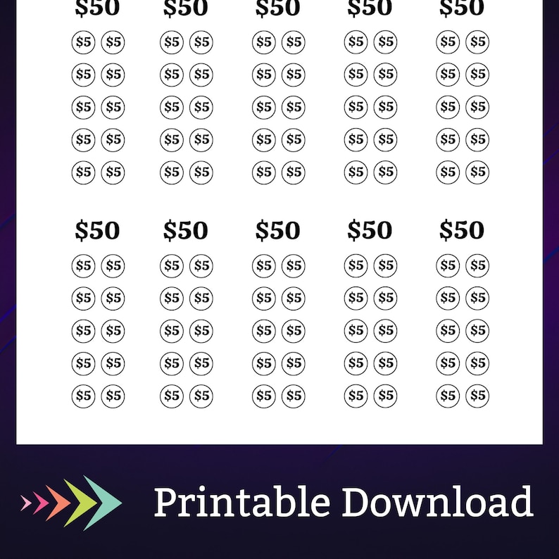 Gardening Savings Challenge Printable for Yard Maintenance Money Saving ...