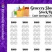Grocery Saving Challenge Printable for Kitchen Pantry Stock up on Food ...