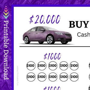 A6 New Car Savings Challenge Printable for First Car Money - Etsy
