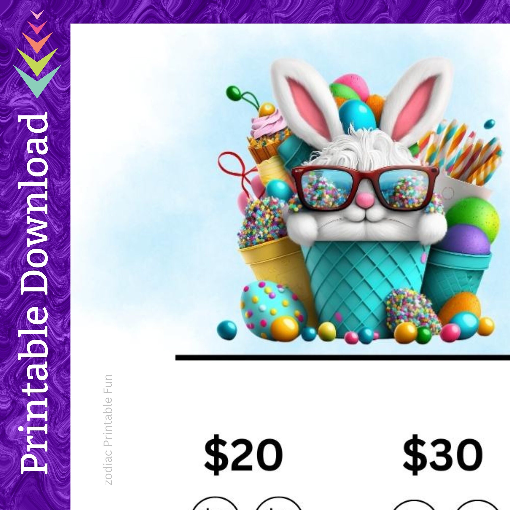 Easter Basket Money Saving Challenge Printable for Girls Boy - Etsy