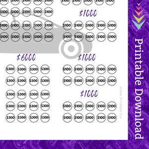 New Car Cash Savings Challenge Printable for Vehicle Purchase - Etsy