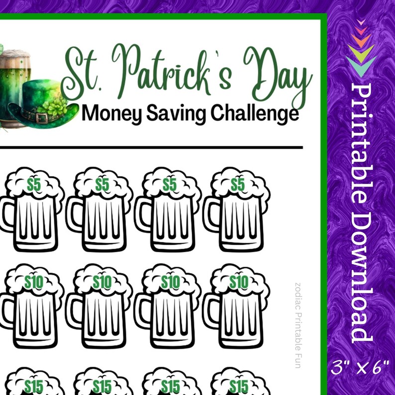 A6 St Patricks Day Savings Challenge Printable Budget Binder - Etsy