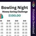 Bowling Night Savings Challenge Printable for Family Game Night Out ...