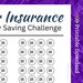 Car Insurance Savings Challenge Printable for Auto Insurance Bill for ...