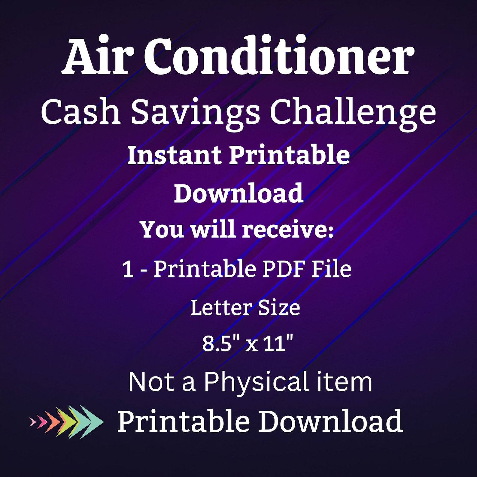 Air Conditioner Savings Challenge Printable for Home AC Unit Money ...