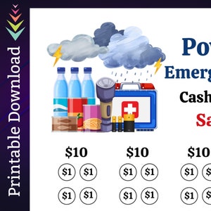 Emergency Kit Savings Challenge Printable for Survival Food Preparation ...