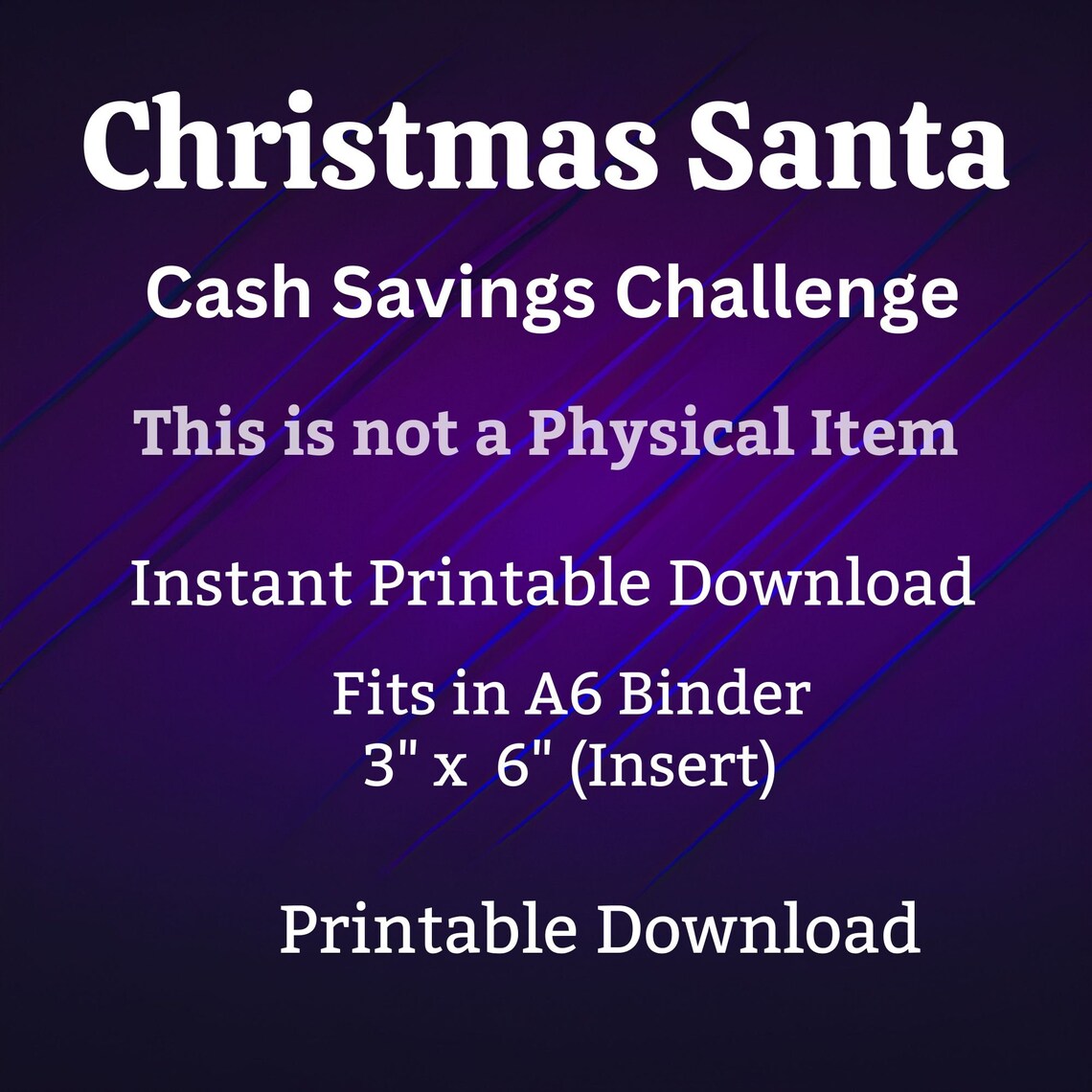 A6 Save Money for Christmas Challenge Printable for Holiday Countdown ...