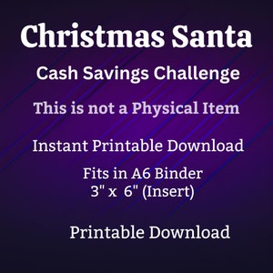 A6 Save Money for Christmas Challenge Printable for Holiday Countdown ...