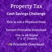A6 Property Tax Savings Challenge Printable for Real Estate Tax for ...